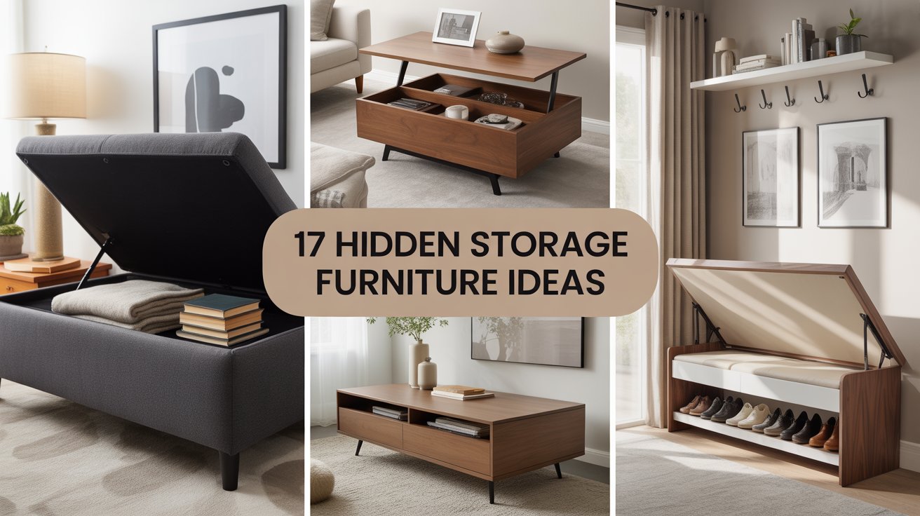 17 Hidden Storage Furniture Ideas for Living Rooms - LivingCraze
